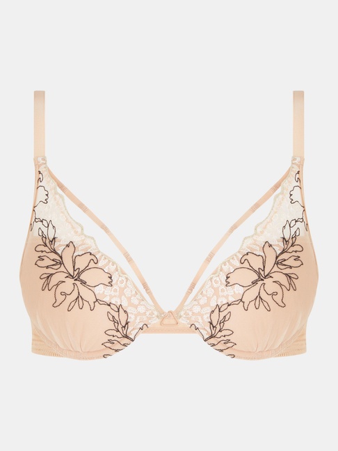 Soutien-gorge coques push-up - Beige / Noir - Spice | Chantelle Pulp