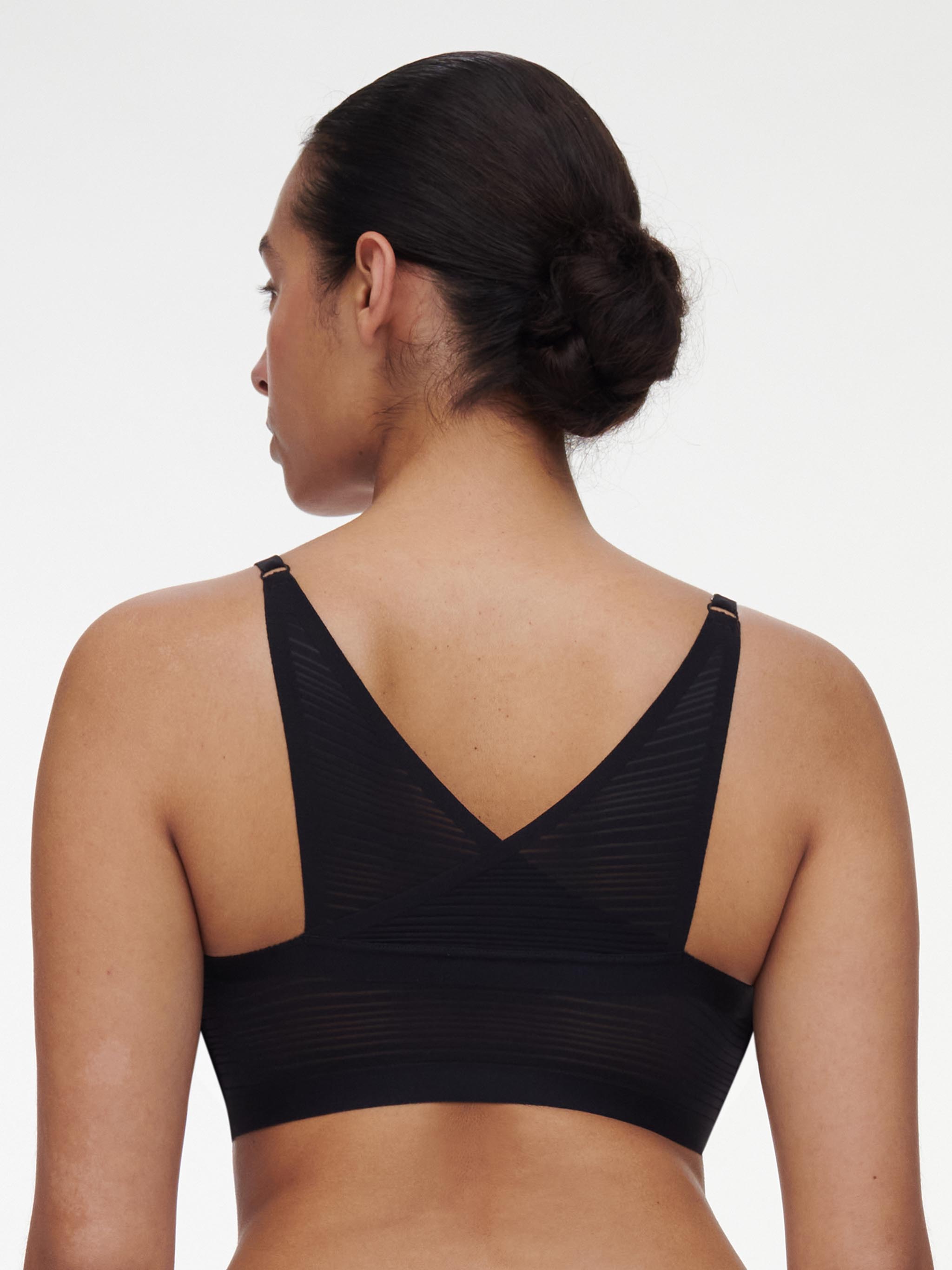 Bralette à coques - Noir - SoftStretch Stripes | Chantelle