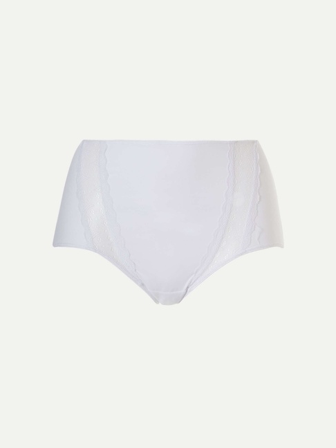 Culotte taille haute - Blanc - Basic Lace | Femilet
